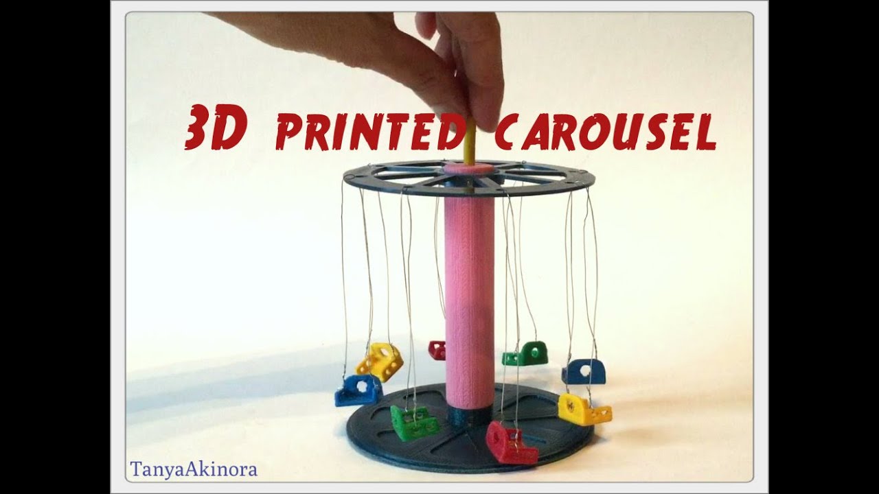 3D printed carousel - YouTube