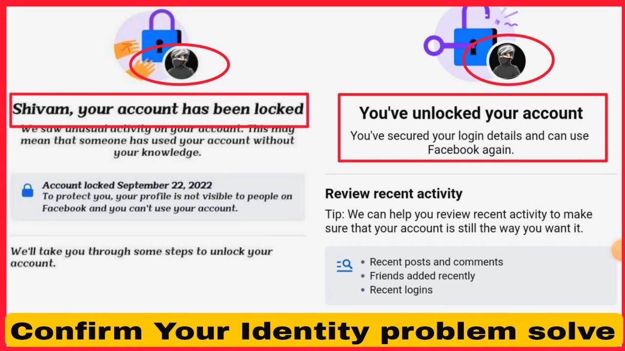 Your account has been locked facebook Get started problem || How to a ...