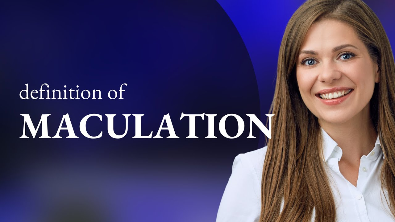 Maculation | what is MACULATION definition - YouTube