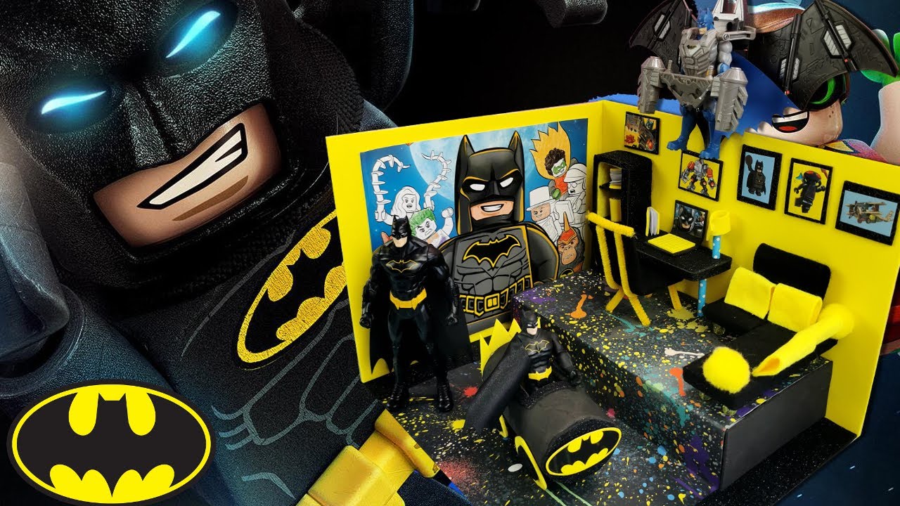 Batcave Batman • DC Comics 🦇 Cardboard House 🦇 DIY Rainbow House - YouTube