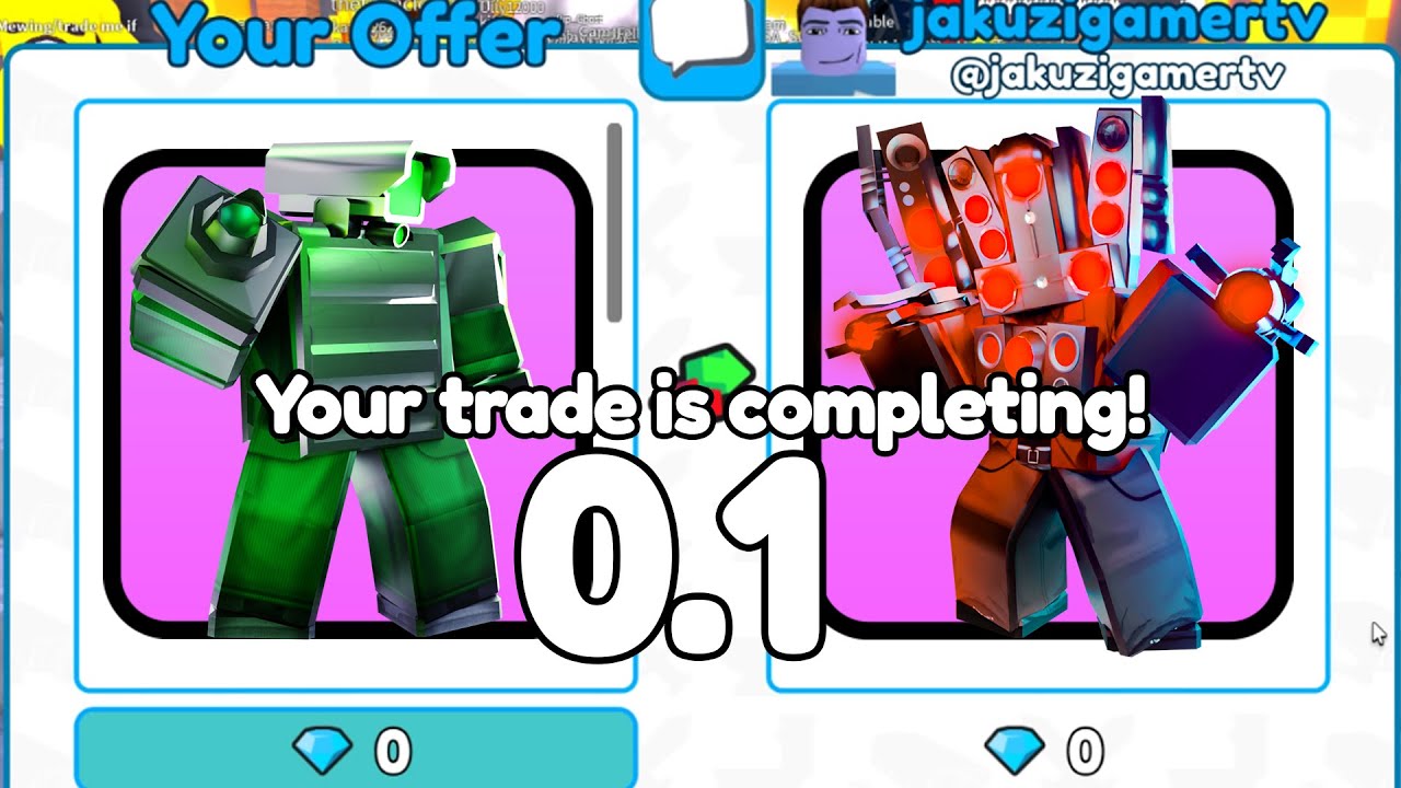 💀 I got INSANE LUCKY TRADE🤣Greenlaser for HYPER!!! - Toilet Tower ...