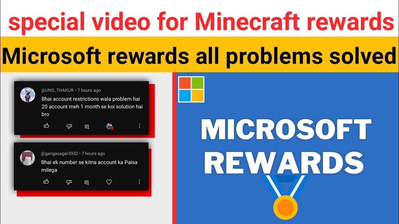 Microsoft rewards New special video || Microsoft rewards all problems ...