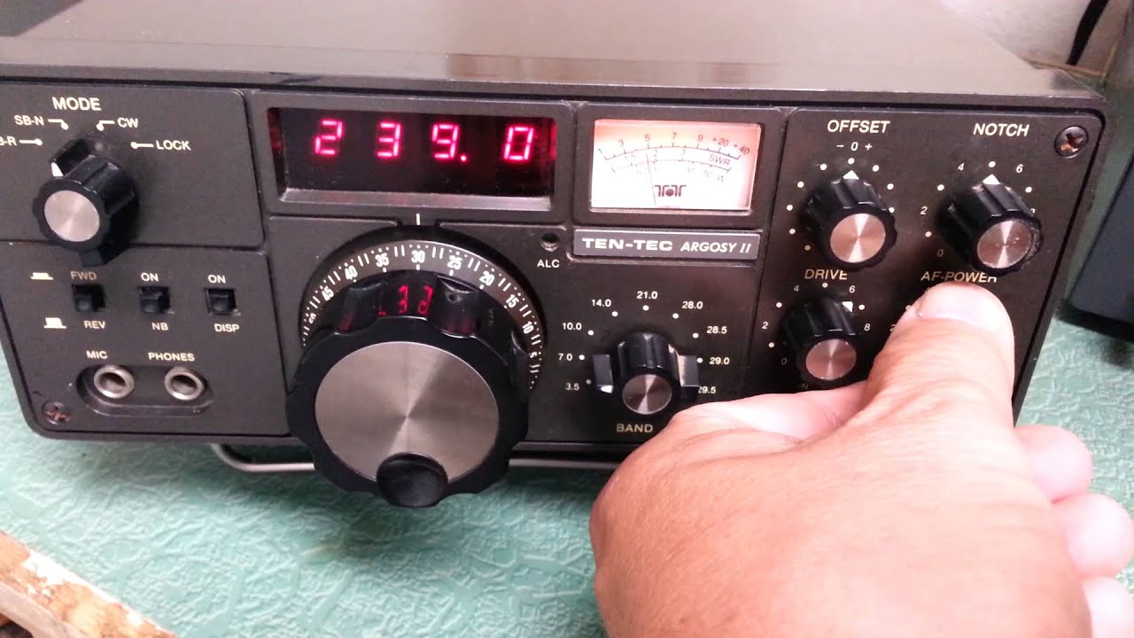 Ten Tec Argosy ll 525-D - YouTube