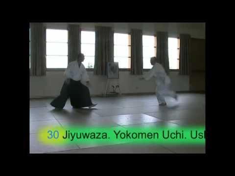Jiyuwaza. Yokomen Uchi. Ushiroashi Irimi Tenkan. Kirioroshi Sabaki ...