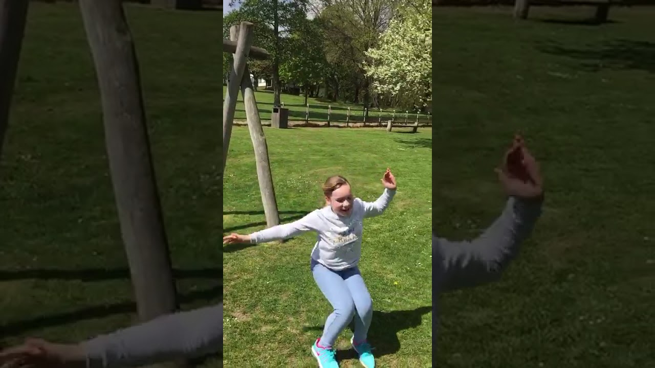 slow mo jump from the swing - YouTube
