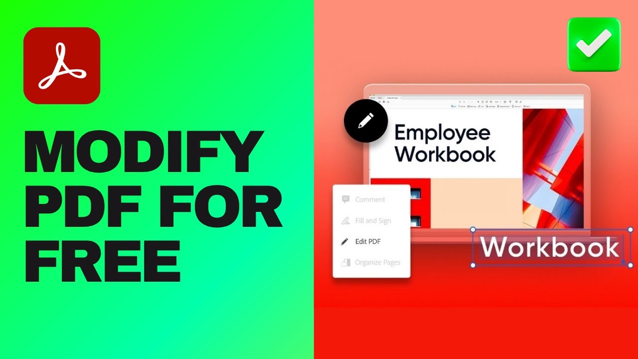 [Easy Guide] Modify a PDF in Adobe Acrobat for Free - YouTube