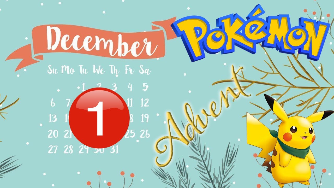Pokemon Advent Pack opening "Day 1" - YouTube