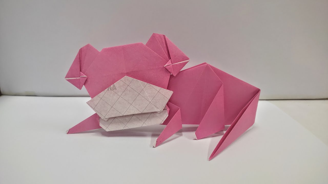 Origami Pokemon Slowpoke Easy | How To Fold Pokemon Slowpoke Easy - YouTube