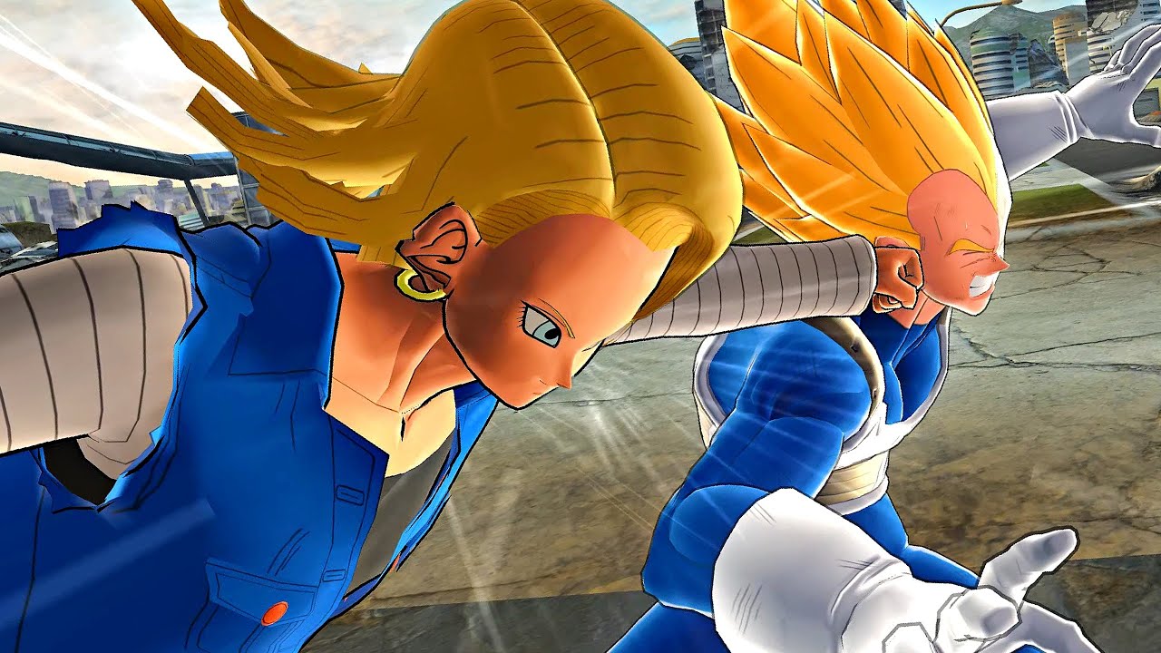Dragon Ball: Raging Blast 2 - ANDROID 17 & ANDROID 18 vs. SSJ GOKU ...