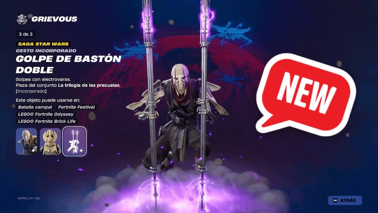 All General Grievous Rewards Unlocked – Page 1 & 2 Showcase Fortnite ...