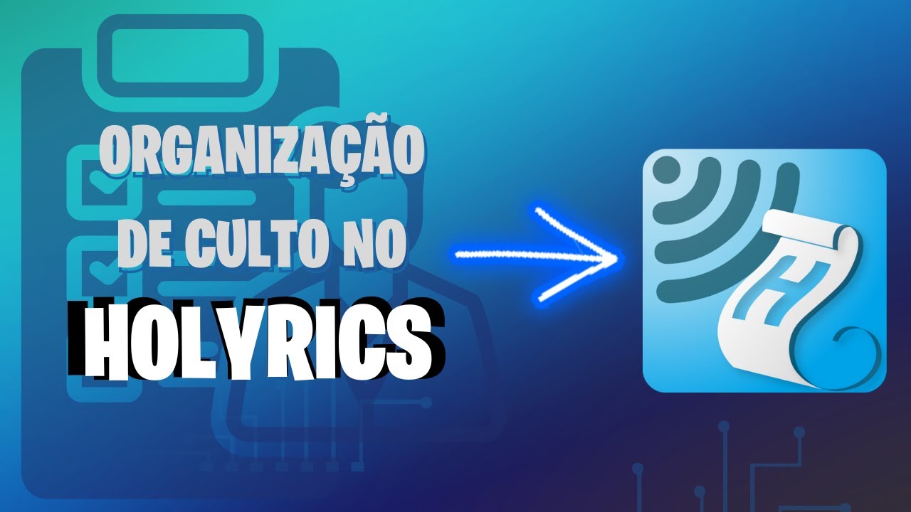 Como Organizar seu Culto no Holyrics - YouTube