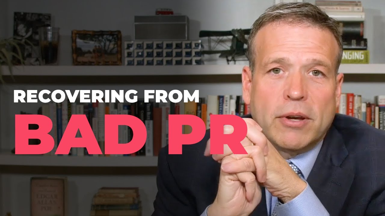 How to Recover From Bad PR - YouTube