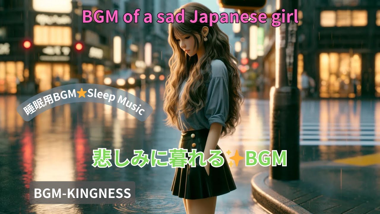 【Japanese girl falls asleep BGM】悲しみに暮れる BGM⭐️A sad Japanese girl # ...