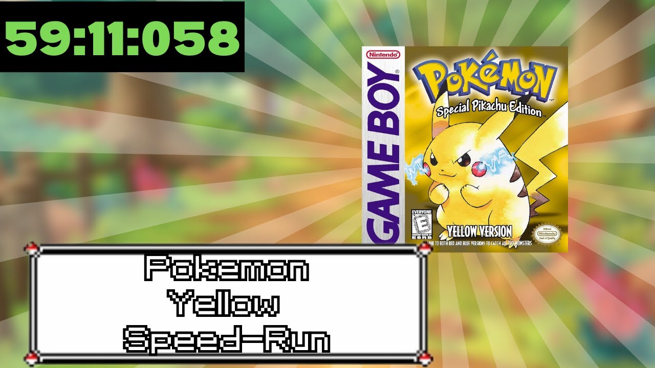 LIVE - My First Ever Pokemon Speed-Run - YouTube