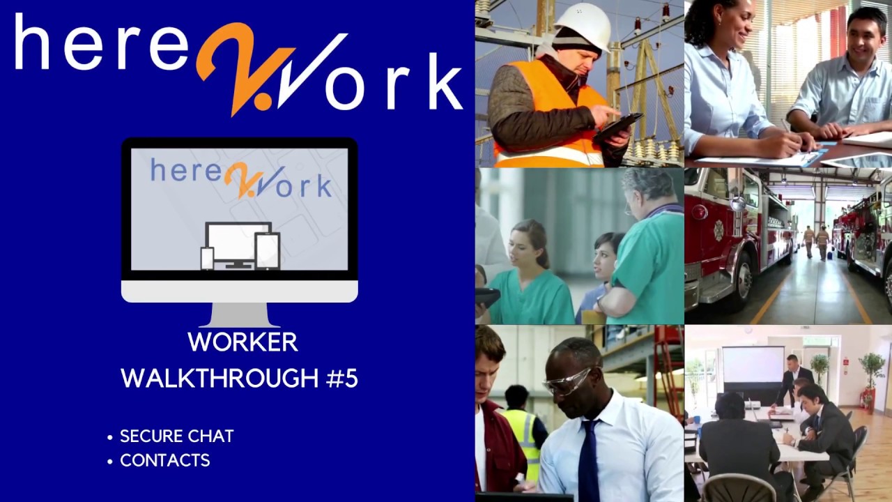 Here2Work - Secure Chat and Contacts - YouTube