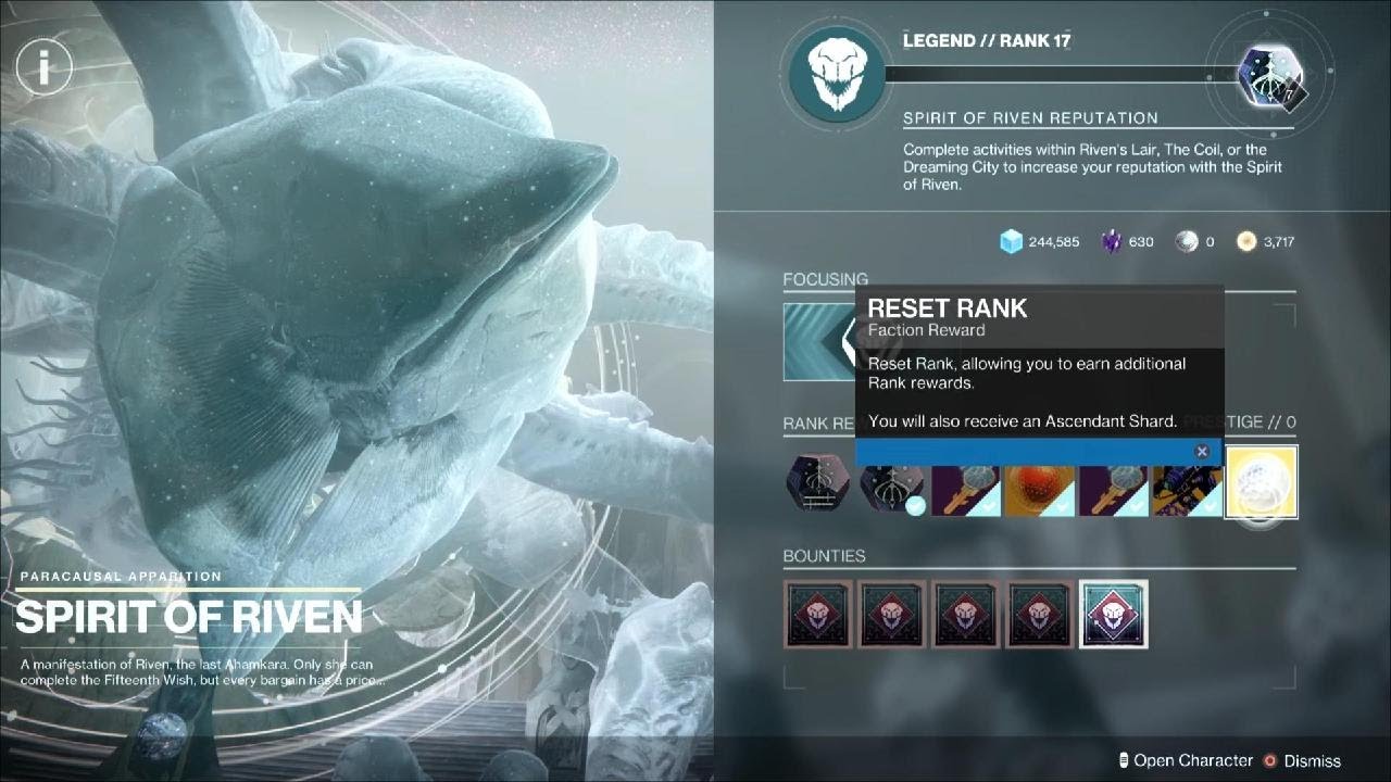 Easiest way to get Wish engrams and level up your Riven rank. - YouTube