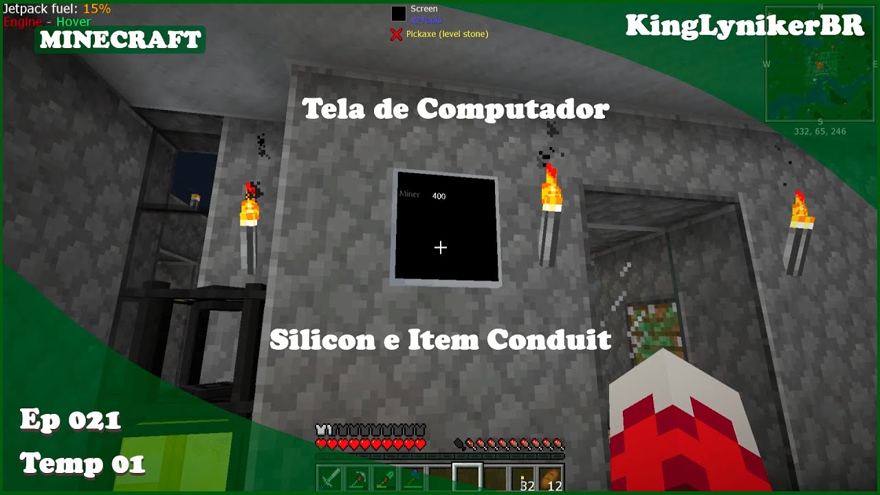 Minecraft - Silicon, Item Conduit e Telas do RFTools / T01 - Ep 021 ...