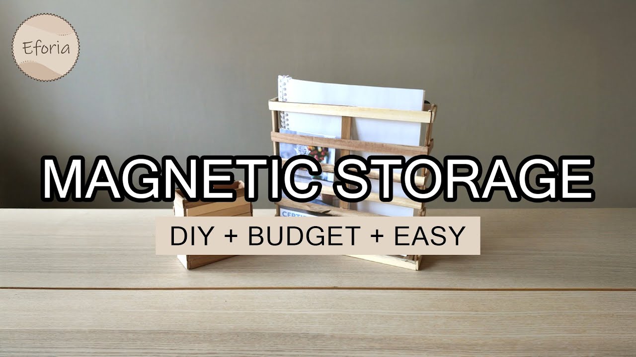 DIY MAGNETIC STORAGE BOXES | 2 DIY designs (budget + easy + minimalist ...