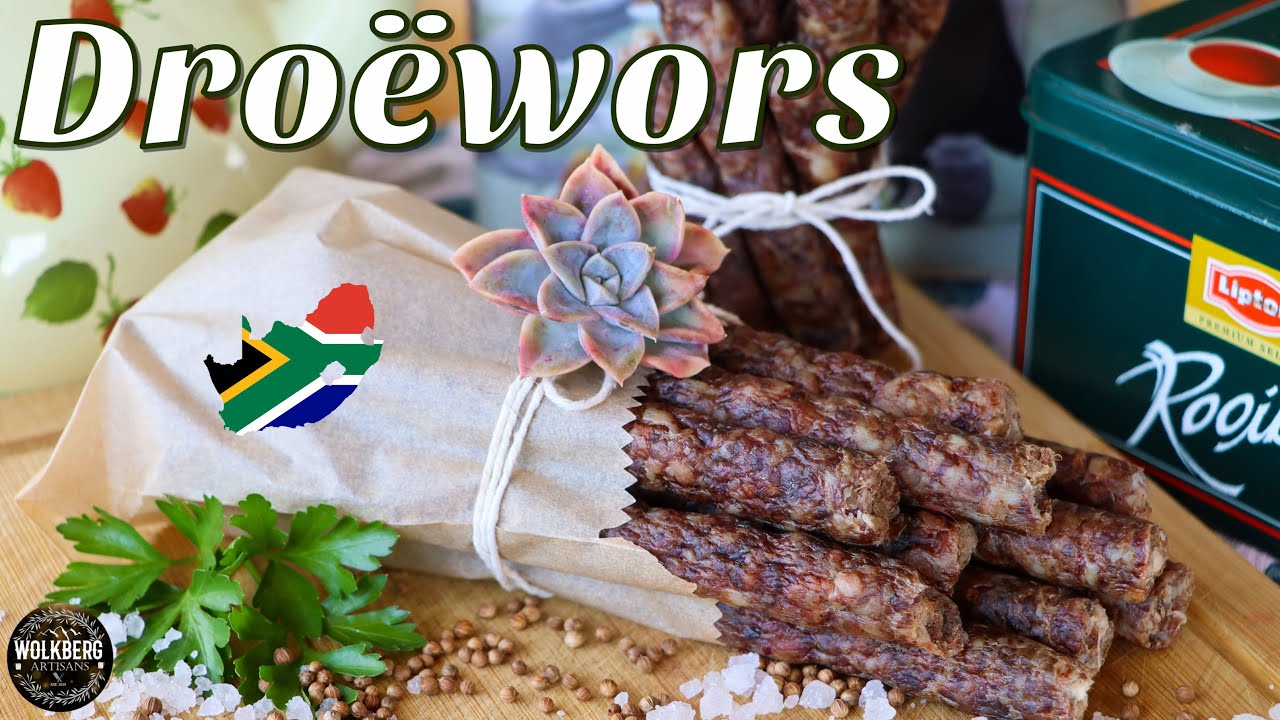 How to make Traditional Beef Droëwors Recipe | South African air-dried ...