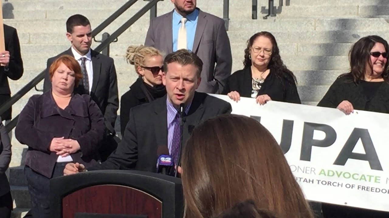 Utah Legislator Speaks at Utah Prison Reform Rally - YouTube