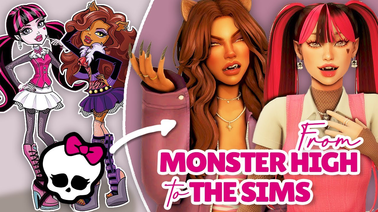 I Turned Monster High Characters Into SIMS!!! 💋 | +CC Links | Sims 4 ...