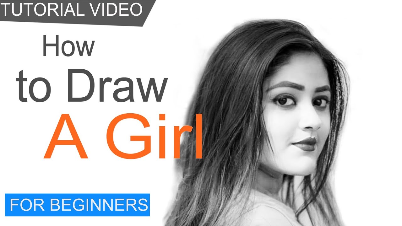 How to draw Beautiful Woman drawing || Sketch of a girl || step by step ...
