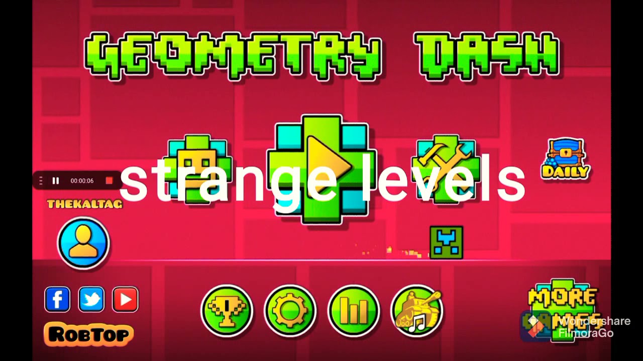 playing strange levels in gd - YouTube