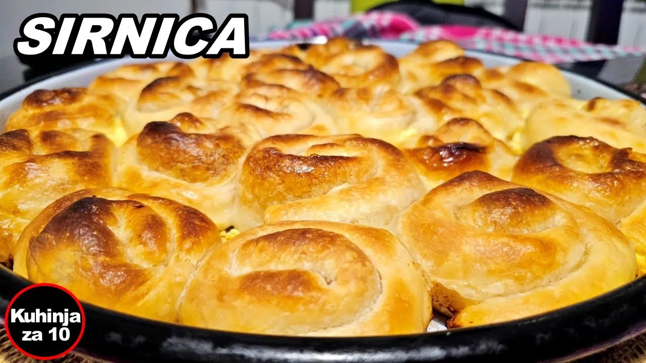 Domaća pita Sirnica u zvrk. Detaljan recept korak po korak. - YouTube