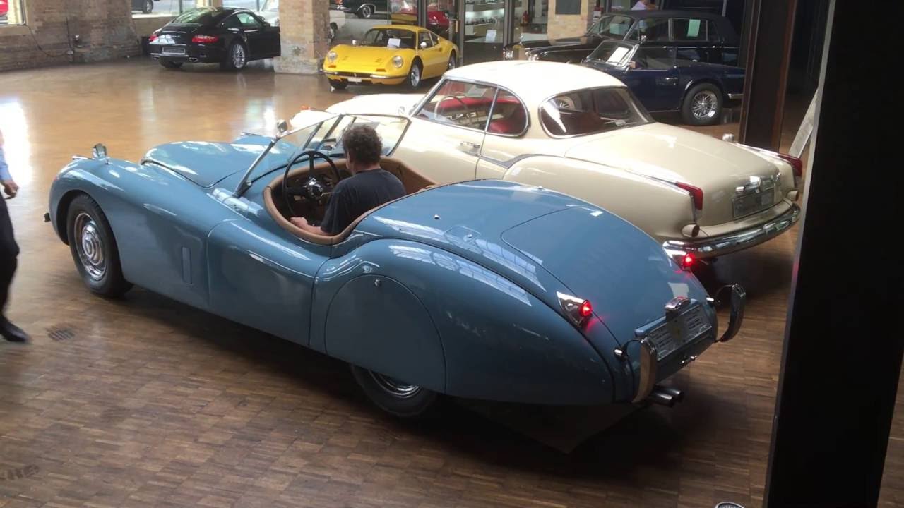 Jaguar XK120 Roadster - Engine sound - YouTube