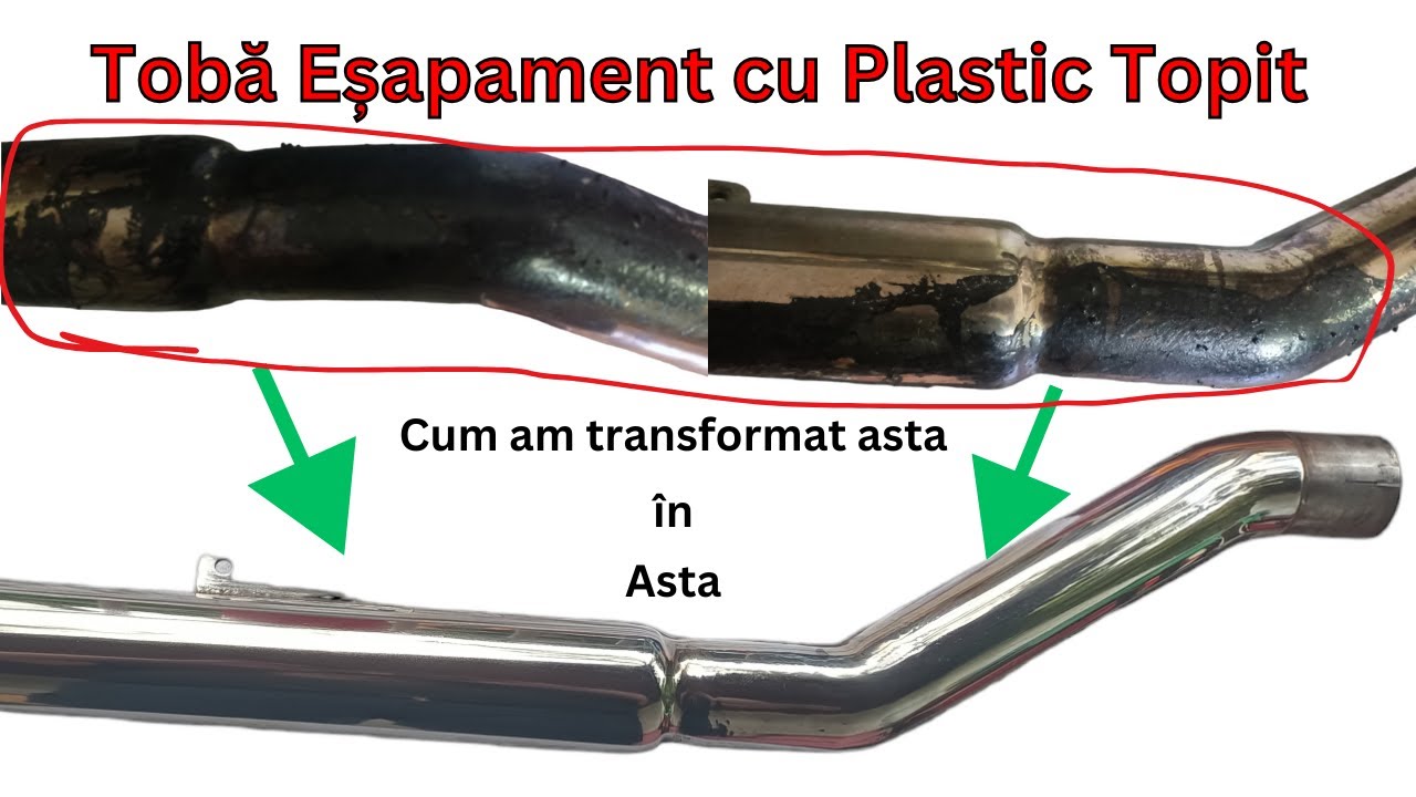 Eliminare plastic topit tobă moto - YouTube