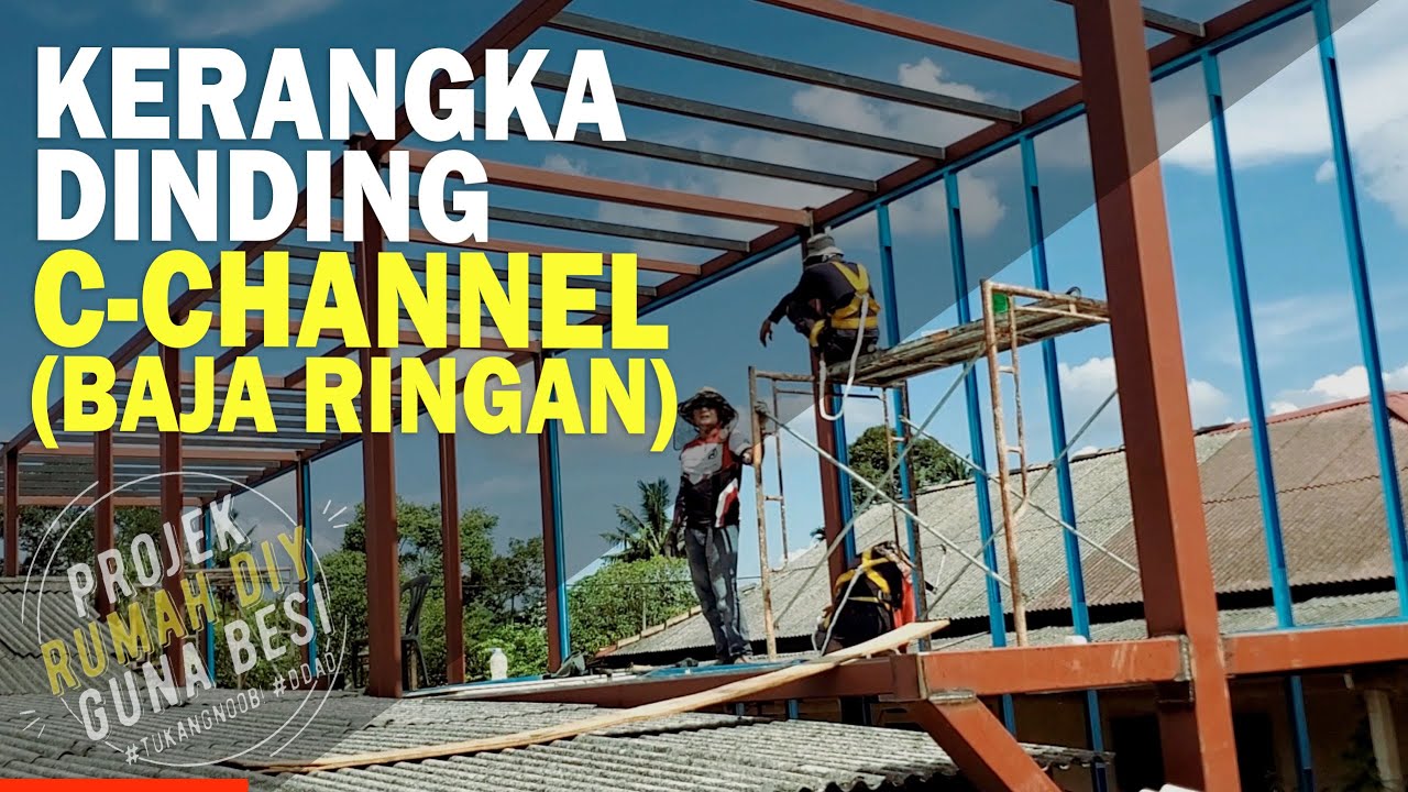 #08 Projek Rumah C-Channel dengan Cement Board - Proses Melantai ...