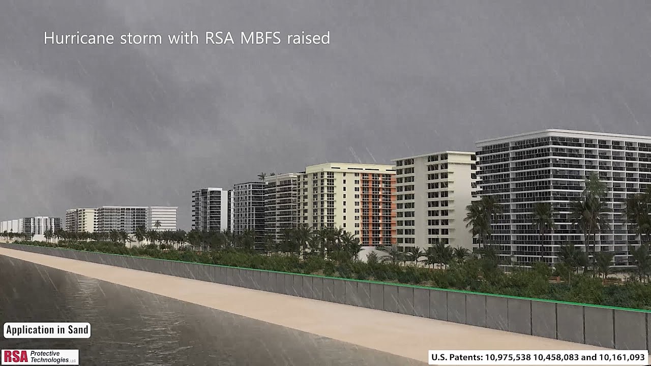RSA Movable Barrier Flood wall Systems - YouTube