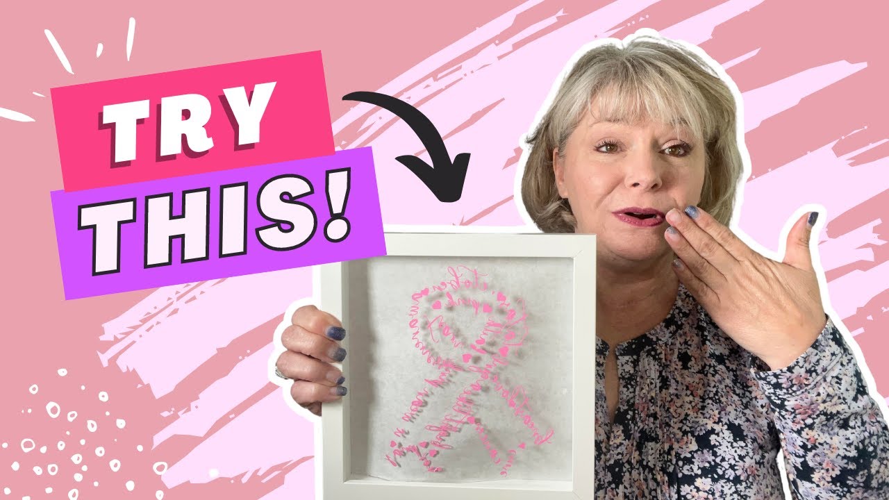 Turn Letters Into Shapes| Breast Cancer Awareness| Pink Ribbon| Cricut ...