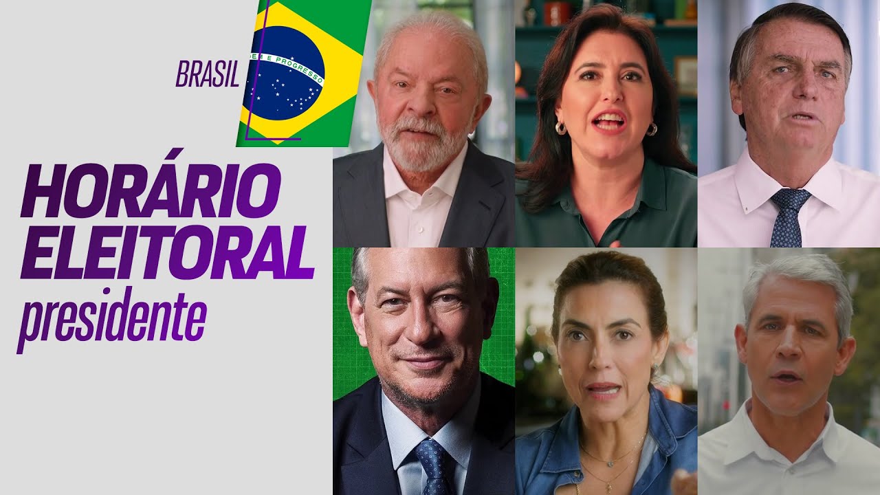 Horário Eleitoral BR - candidatos a Presidente (06/09/2022 - tarde ...