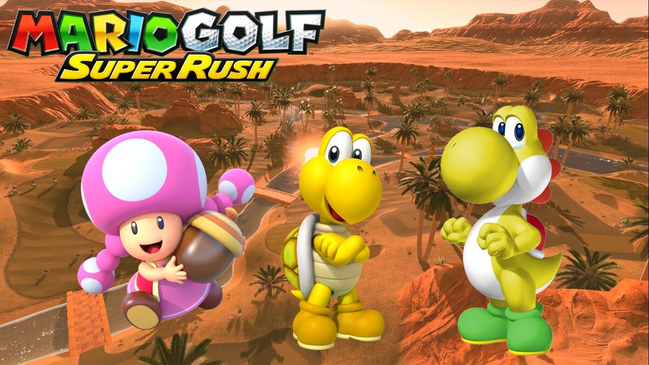 Mario Golf: Super Rush - Speed Golf - Toadette vs Yellow Koopa Troopa ...