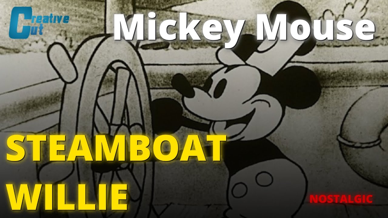 mickey mouse cartoon | steamboat willie full episode | HD4k | creative ...