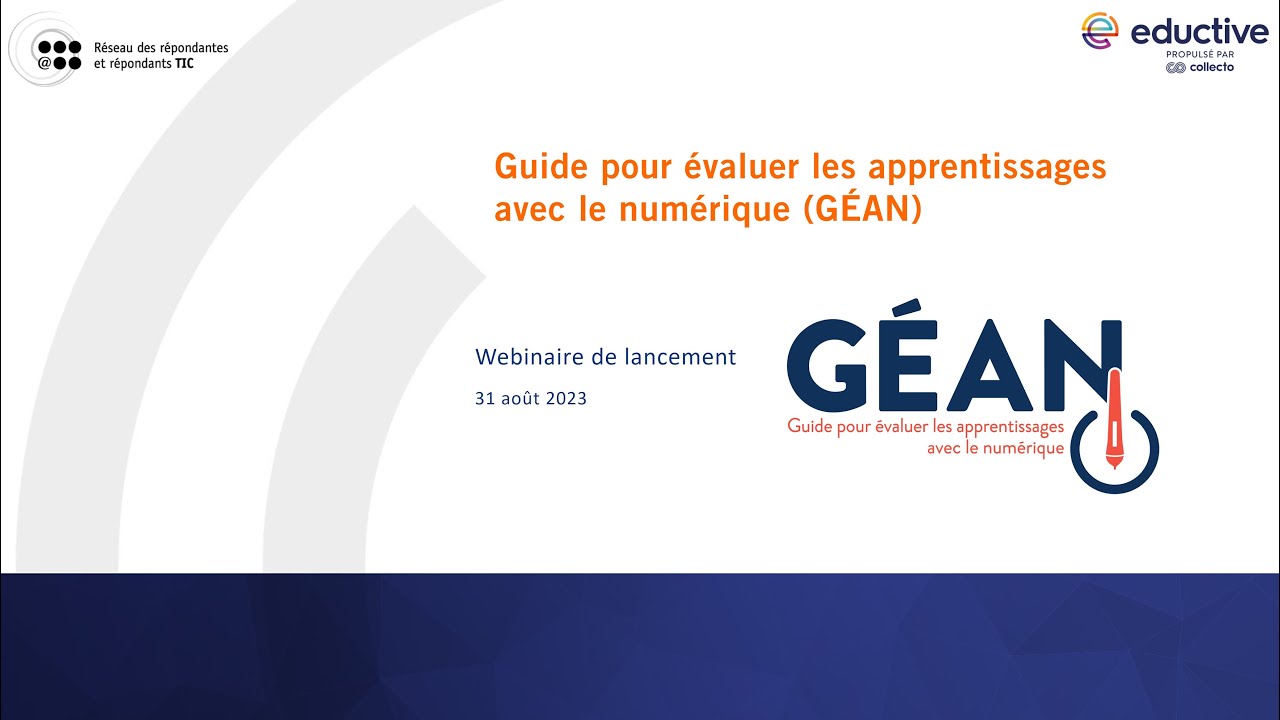Lancement du Guide pour évaluer les apprentissages avec le numérique ...