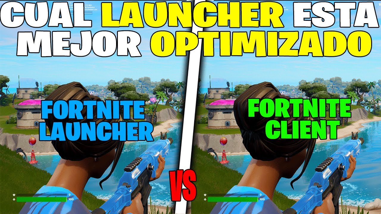 🟢FORTNITE LAUNCHER VS FORTNITE CLIENT🔴 - CUAL ESTA MEJOR OPTIMIZADO ...