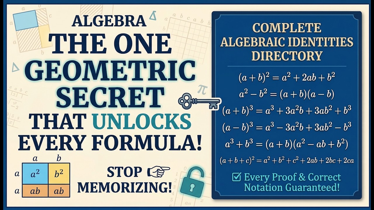 Mastering Algebraic Identities: A Complete Guide to Squares, Cubes, and ...