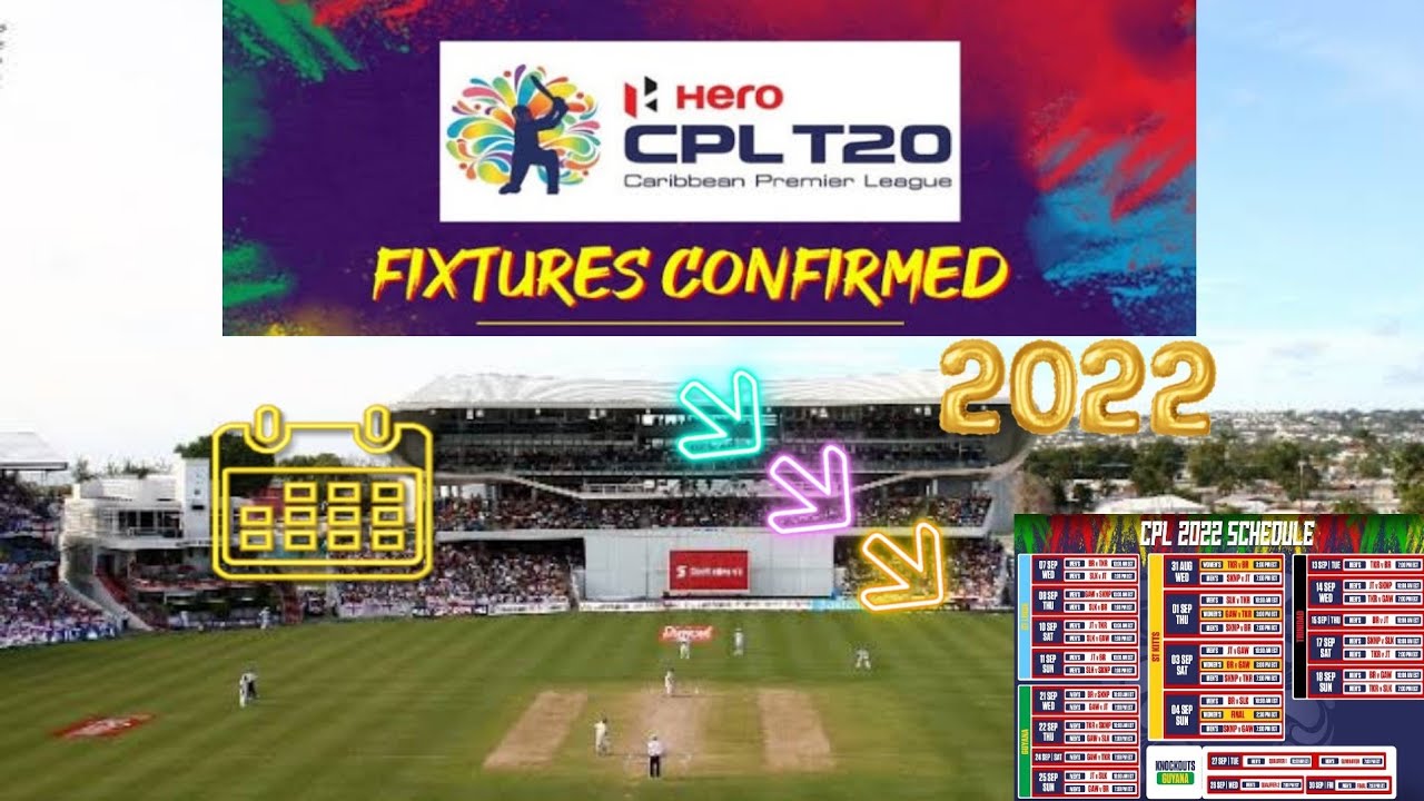 Caribbean Premier league 2022 full schedule ||CPL 2022 | Cricket World ...