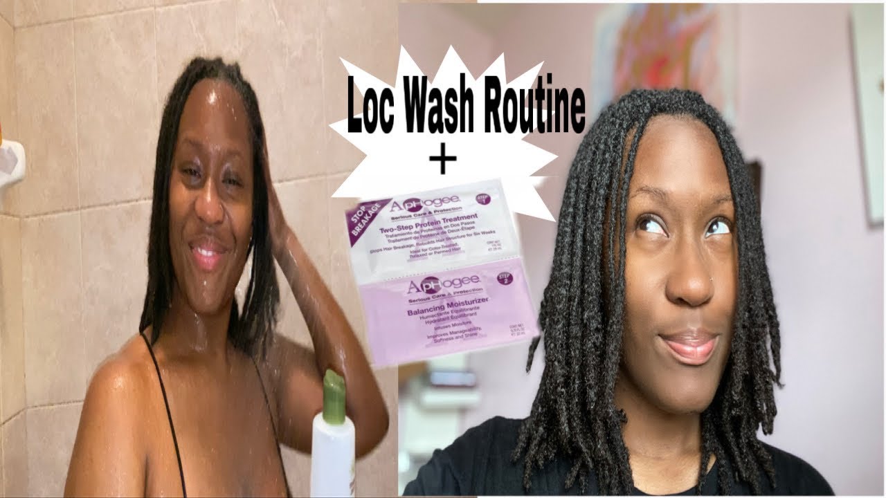My Loc Wash Day Routine + Aphogee 2 Step Protein Treatment on LOCS🦋 ...