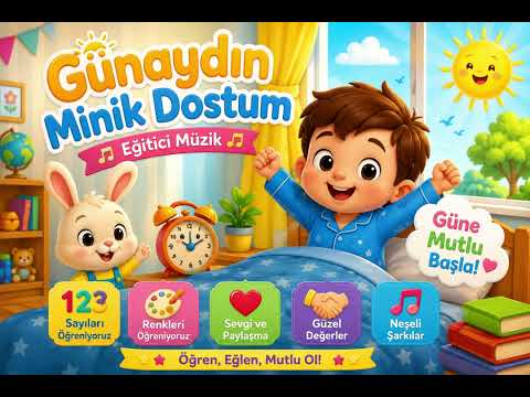 ☀️🌈 Günaydın Minik Dostum!  Sevimli dostlarımızla birlikte güne mutlu bir başlangıç yapalım!🎵