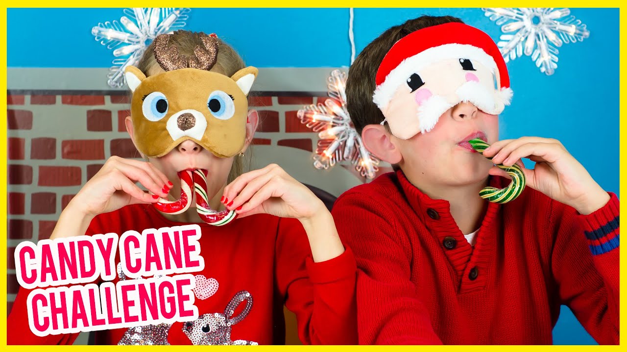 GIANT CANDY CANE CHALLENGE AND TASTE TEST! CHRISTMAS CANDY CANE TASTING ...