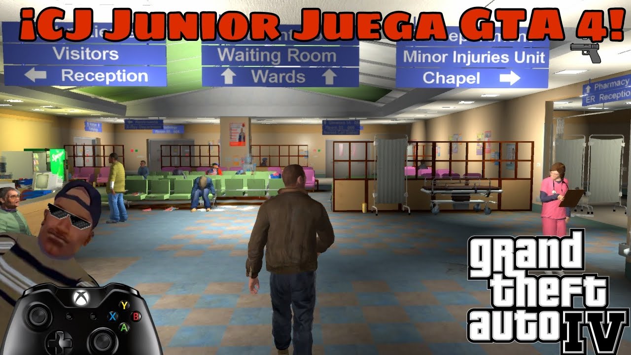 CJ Junior Juega GTA 4 - GTA san Andreas / Loquendo 2023 - YouTube