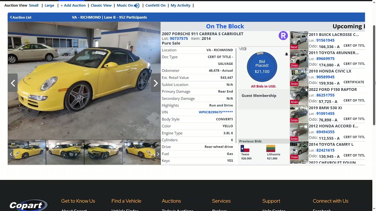 Cars from Copart USA Full Auction Review | 226 - YouTube