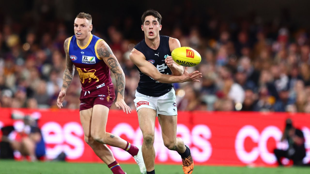 Adam Cerra - Highlights - AFL Round 21 2022 - Carlton Blues @ Brisbane ...