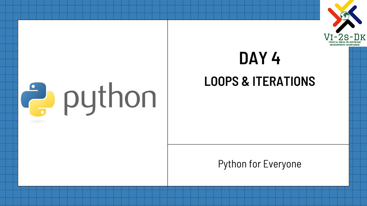 Python Fundamentals Day 4 Part 1 Loops And Iterations Youtube 3362