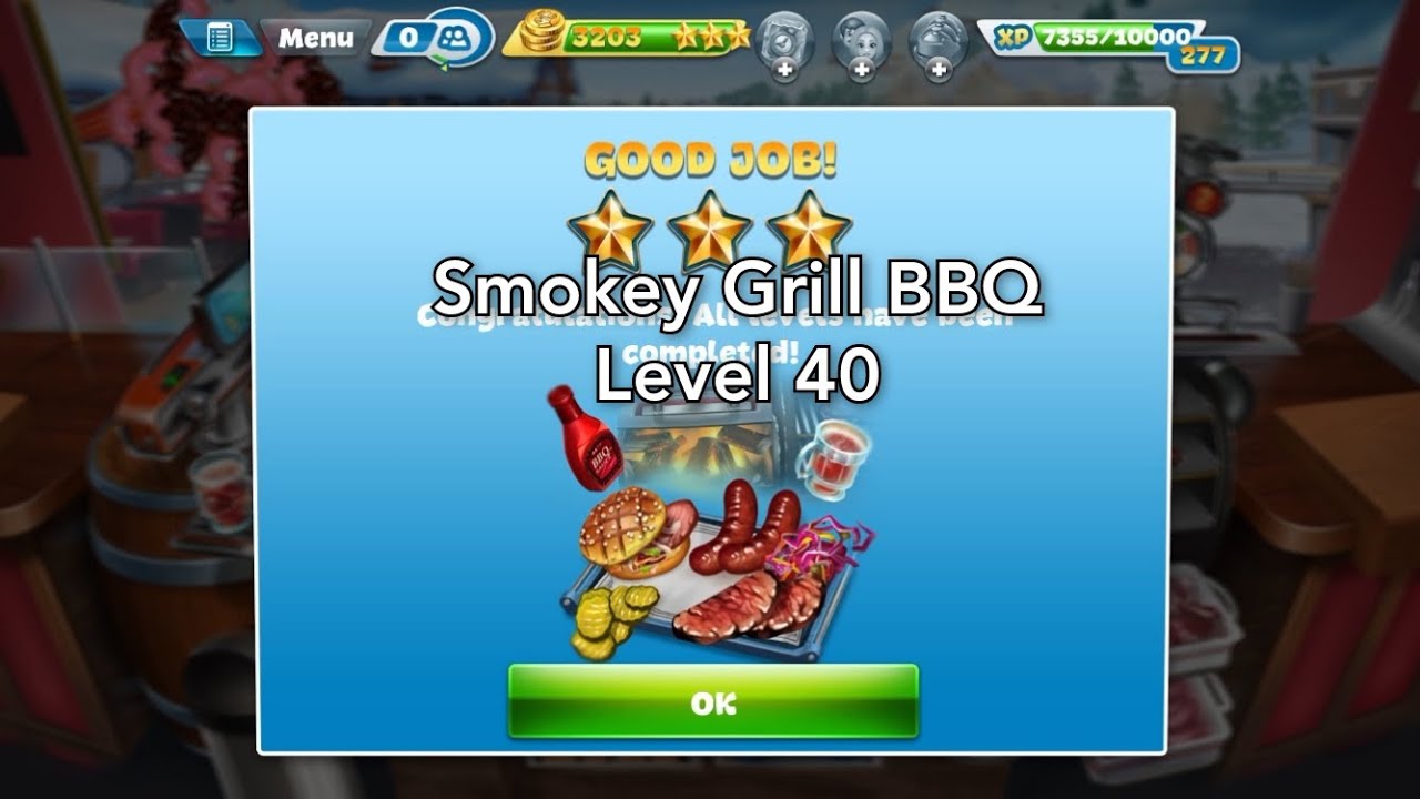 Cooking Fever - Smokey Grill BBQ Level 40 - YouTube