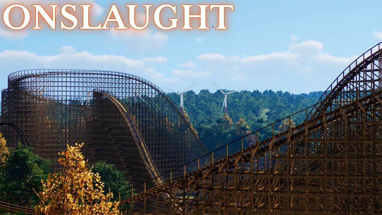 ONSLAUGHT | RCCA Wooden Hyper-Coaster {Planet Coaster 2} 4K - YouTube