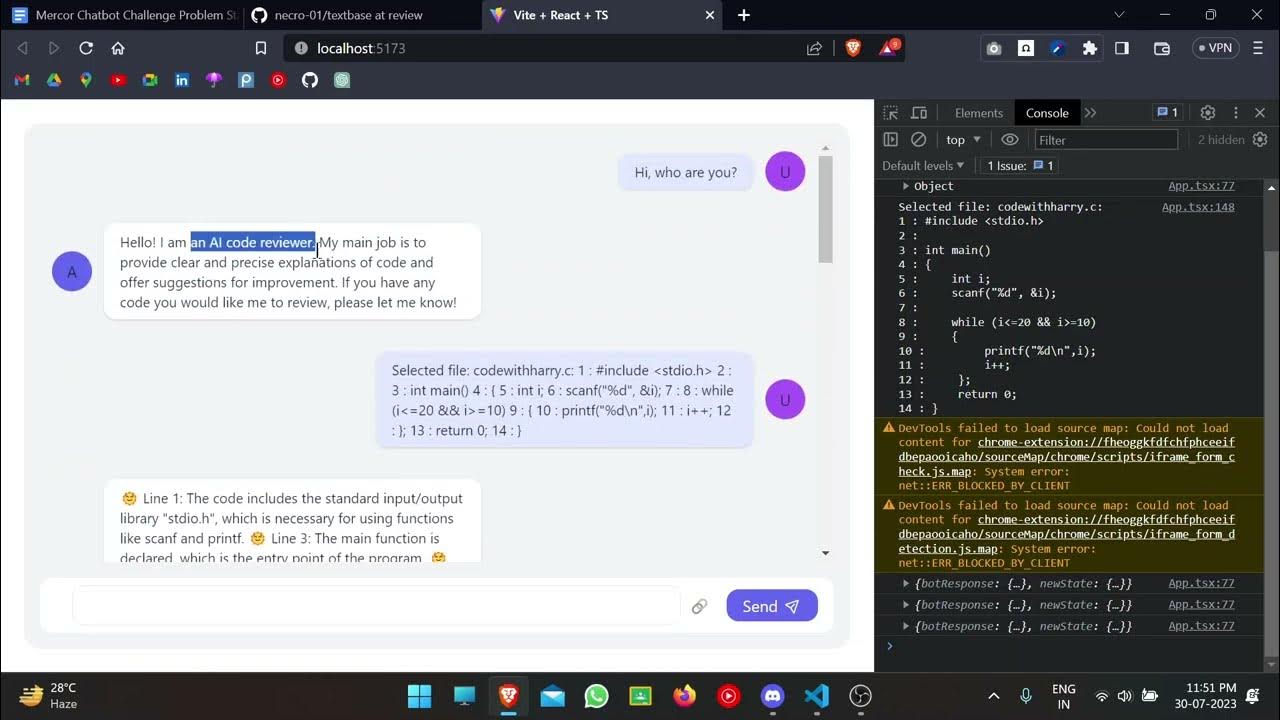 Mercor Chatbot Challenge | Demo - YouTube